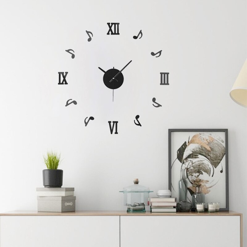 DIY Wall Clock Sticker Acrylic Silent Digital Big ... – Grandado