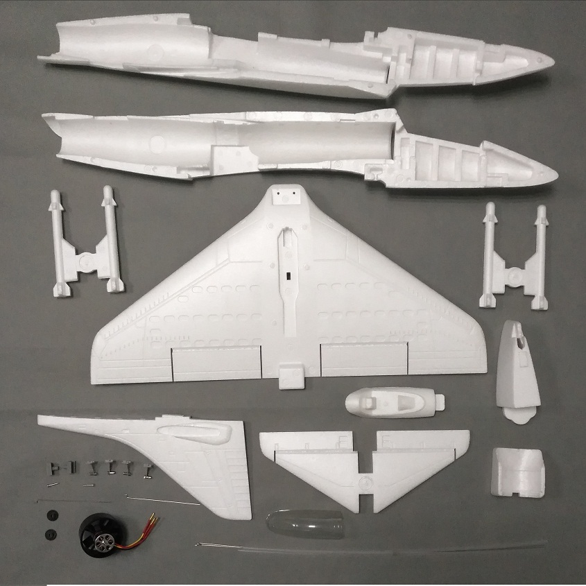 50mm Mini RC Jet A4 White Unassembled Kit – Grandado