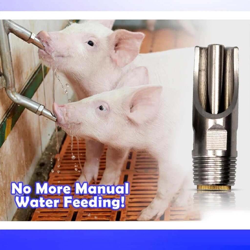 1/3/5Pcs Pig Nipple Waterer Drinker Automatic Shee... – Vicedeal