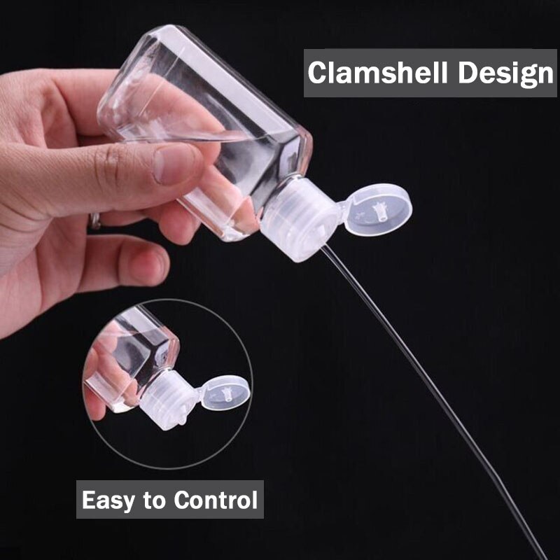 60/100/120/250ml Flip-top Octagonal Bottle Empty H... – Vicedeal