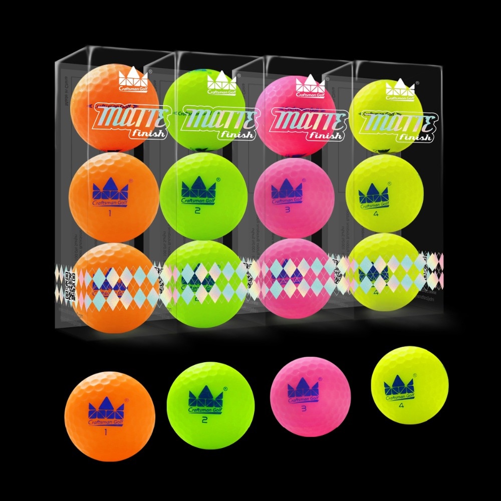 Craftsman 12pcs Golf Balls Matte Finish Long Dista... – Vicedeal