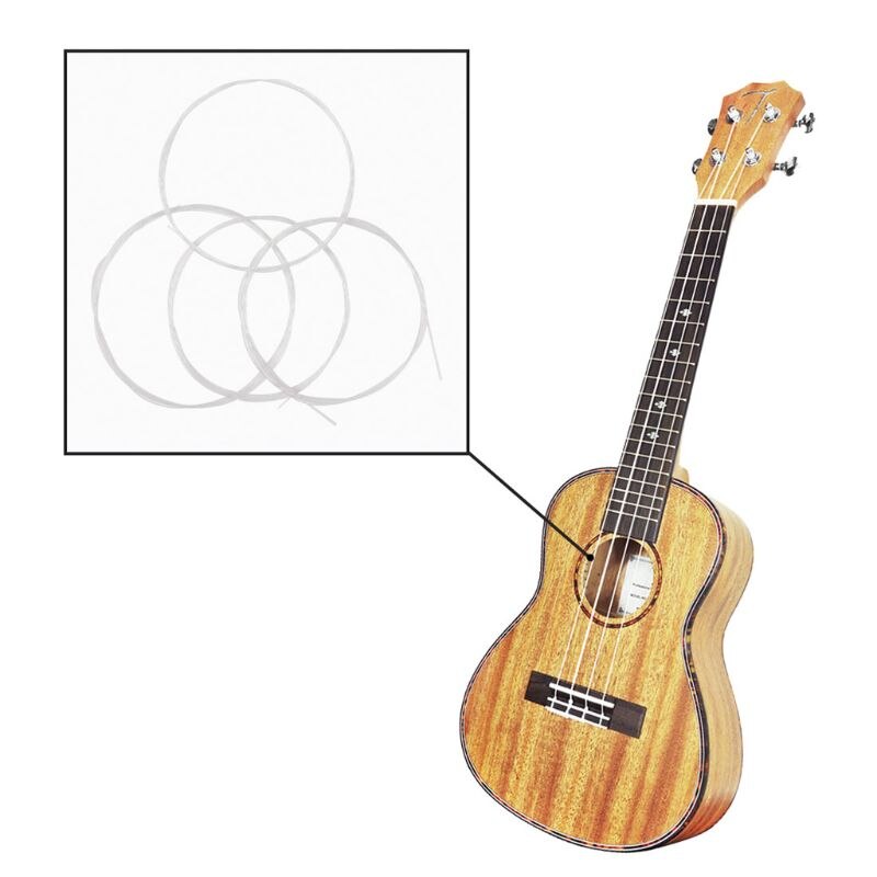 IRIN U103 Ukulele Strings Clear Nylon B-F-D-A For ... – Grandado