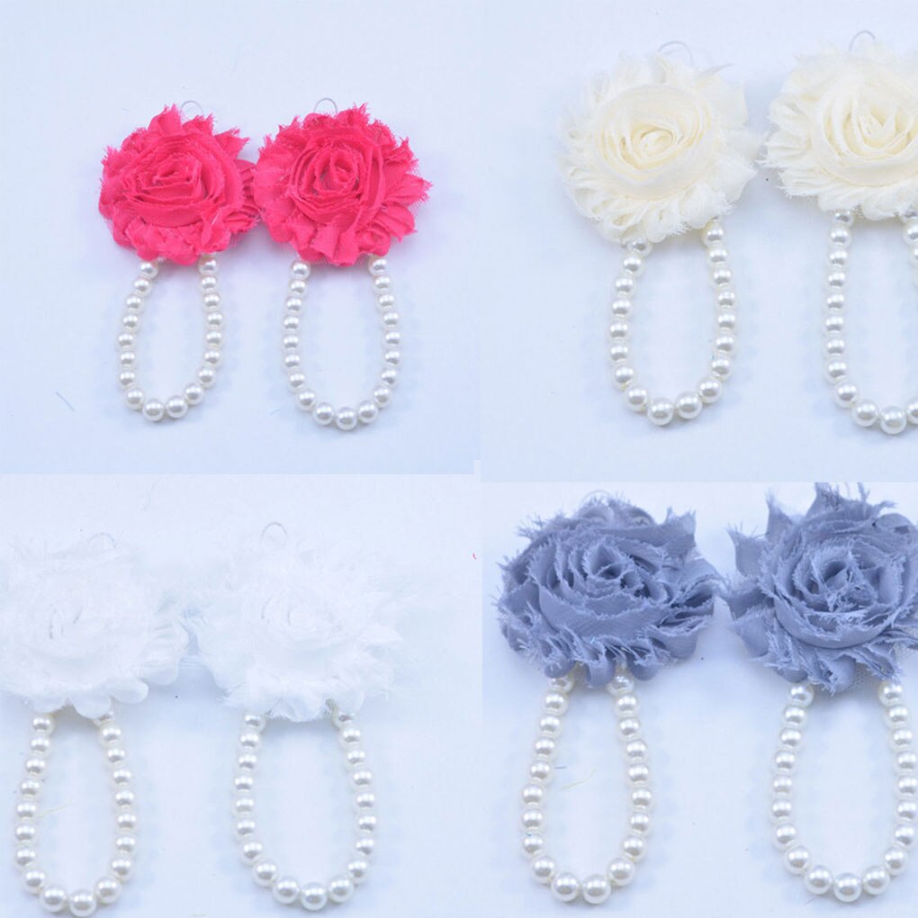 Baby Girls Barefoot Sandals Hair Foot Accessories ... – Grandado