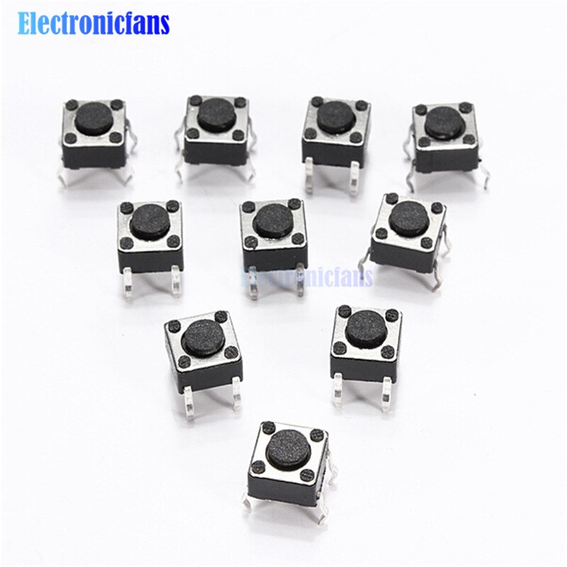 20Pcs Tactile Push Button Switch Tact Switch 6X6X4... – Grandado