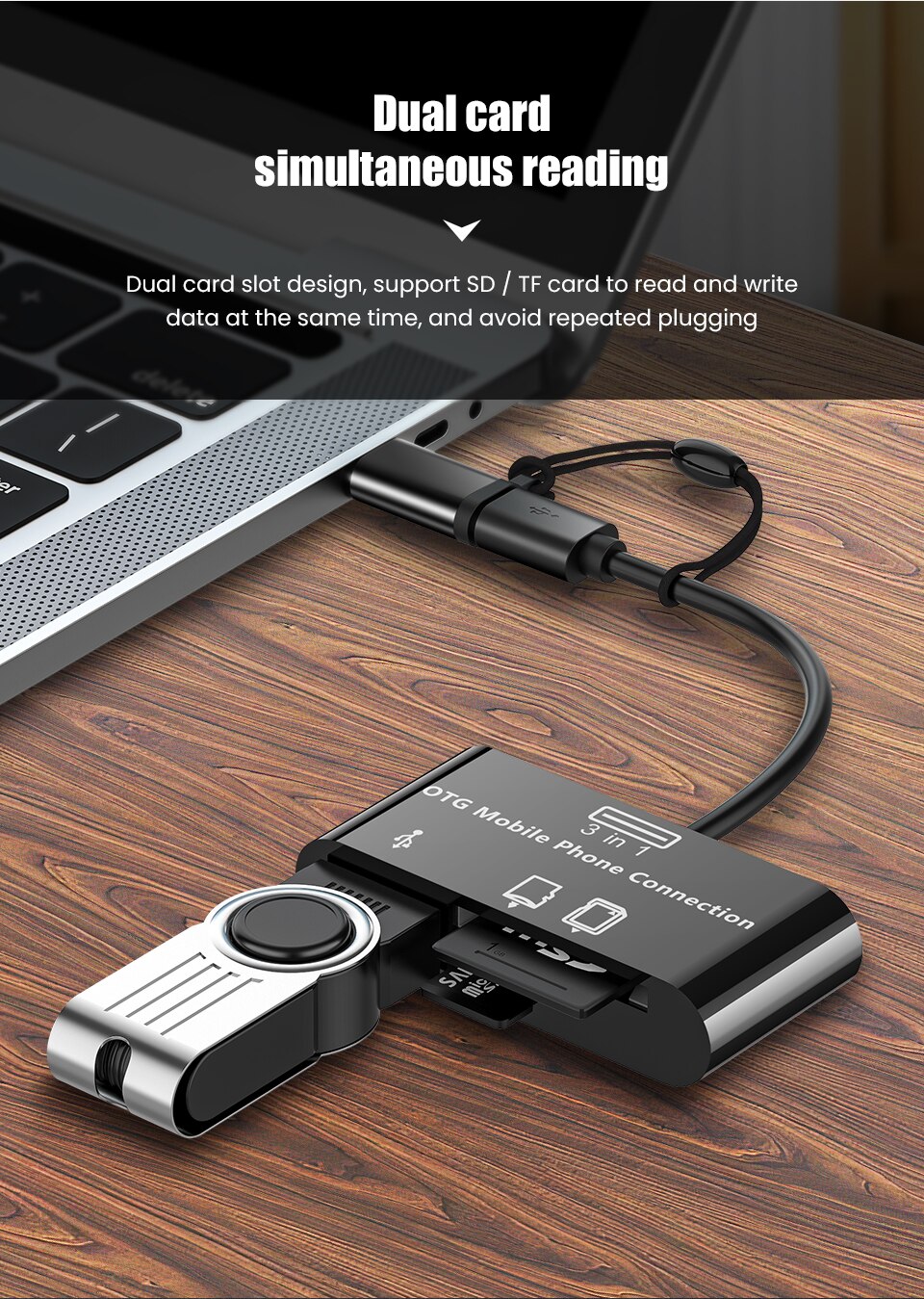 ANKNDO USB Type C Micro USB CardReader SD Memory C... – Grandado