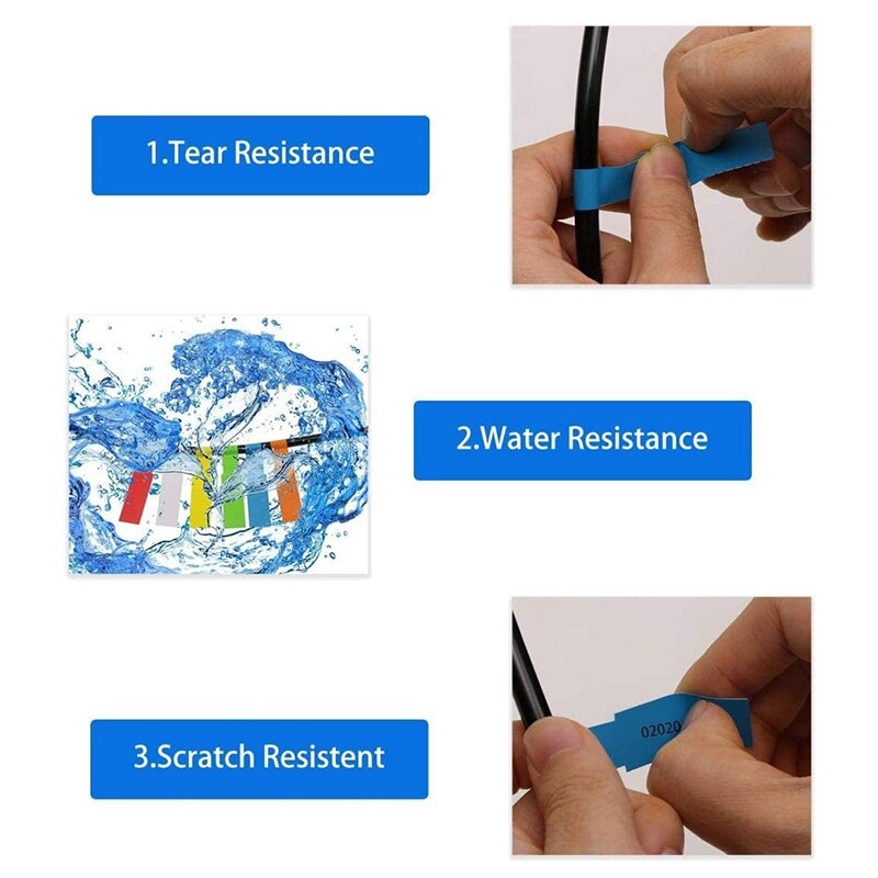 480Pcs Cable Labels Colorful Waterproof Cord Label... – Grandado