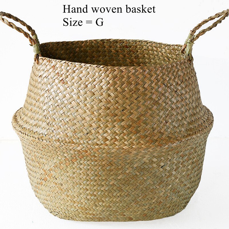 LuanQI Seagrass Wicker Work Rattan Storage Basket ... – Grandado