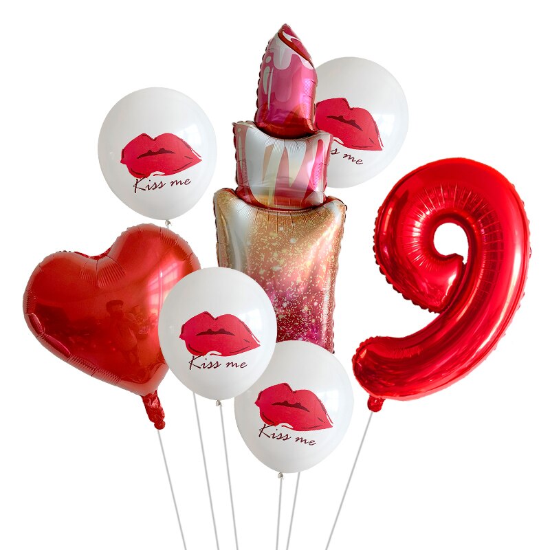 7pcs/lot Lipstick kisses my heart-shaped number ba... – Vicedeal
