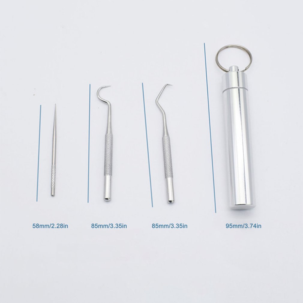 Portable Titanium Stainless Steel Portable Toothpi... – Vicedeal