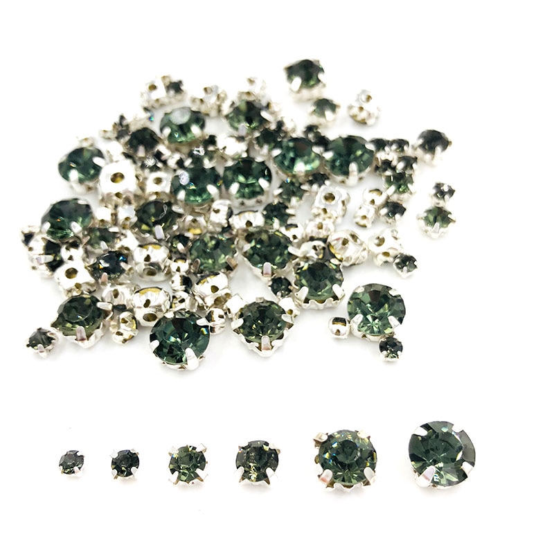 Garment beads 100pcs/pack Mixed size Gray glass cr... – Vicedeal