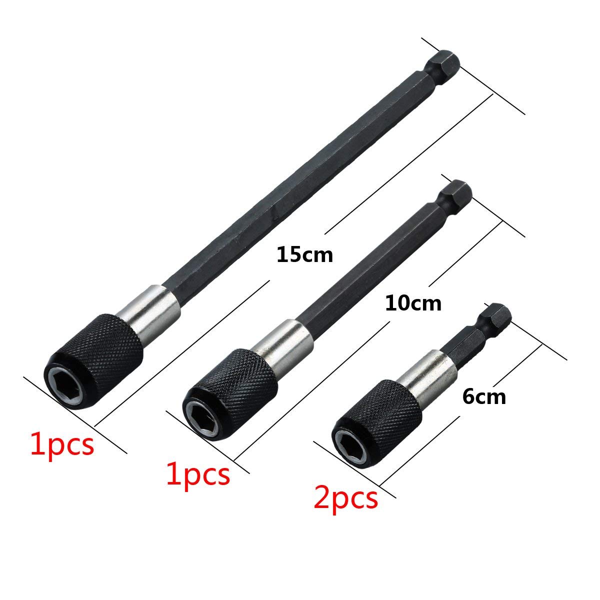 NEUE 4 stücke Schnell-ändern Bit Halter Set 1/4 zo... – Vicedeal