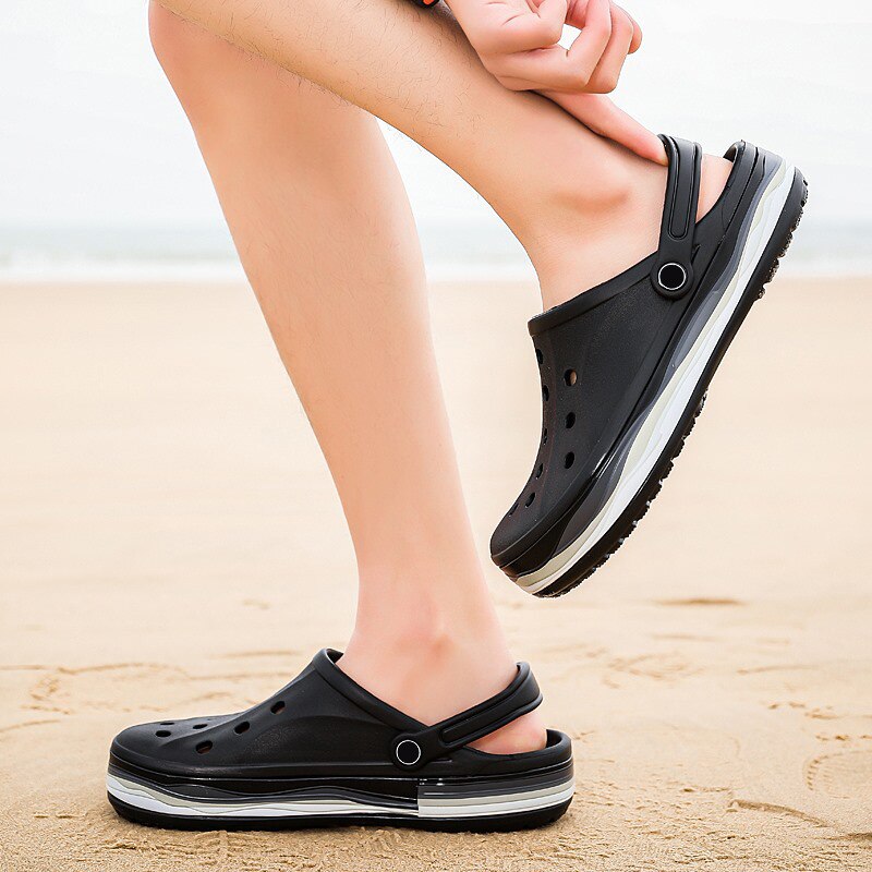 Men Outdoor Sandals Crok Adulto Clogs Crocks hole ... – Grandado