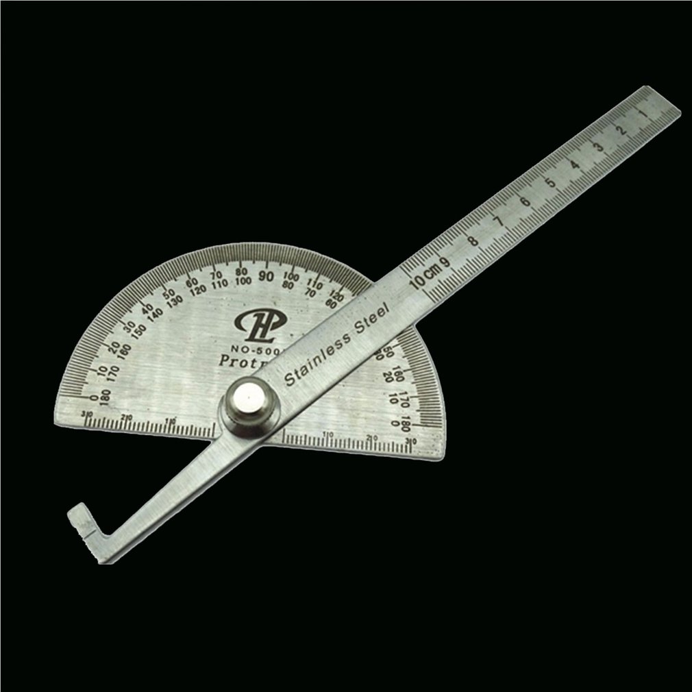 10cm stainless steel 180 protractor angle meter me... – Grandado