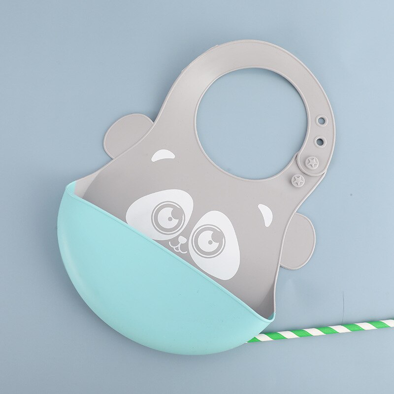 Waterproof Soft Baby Silicone Bibs Cute Cartoon Pr... – Grandado