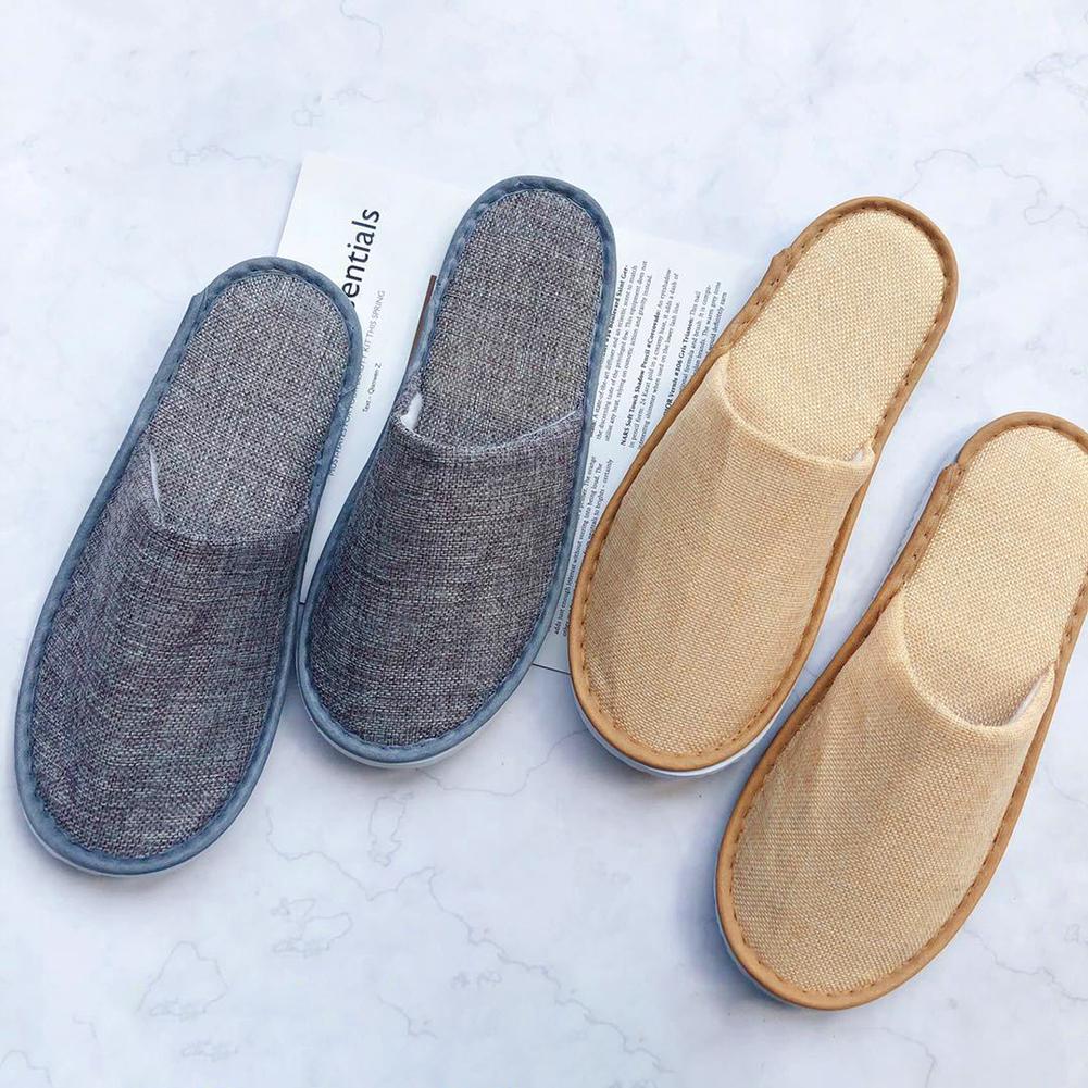 Line Simple Slippers Men Women Hotel Travel Spa Po... – Grandado