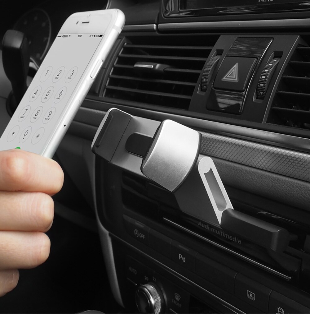 Universaali alumiininen matkapuhelimen teline auto... – Vicedeal