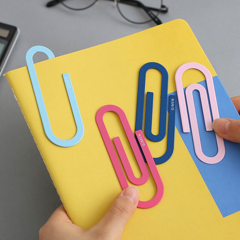 2 Stks/partij Leuke Kawaii Grote Metalen Paperclip... – Vicedeal