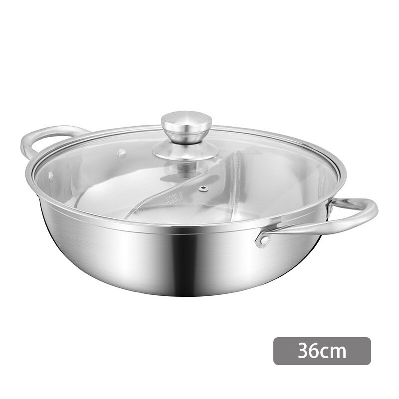 Kitchen Stainless Steel Pot Hotpot Induction Cooke... – Grandado