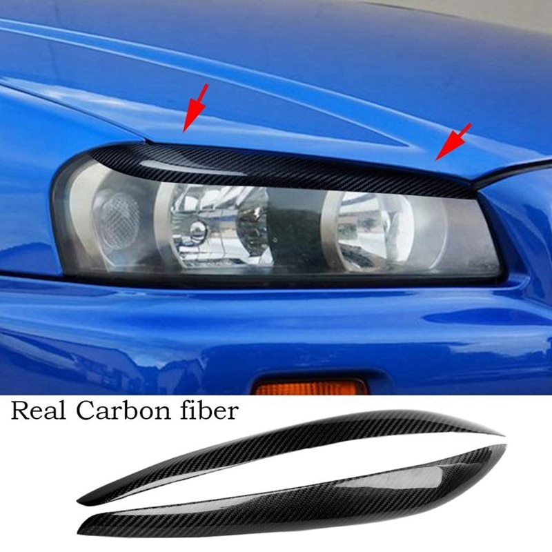 Car Styling Headlight Eyebrows Eyelids Stickers Tr... – Grandado