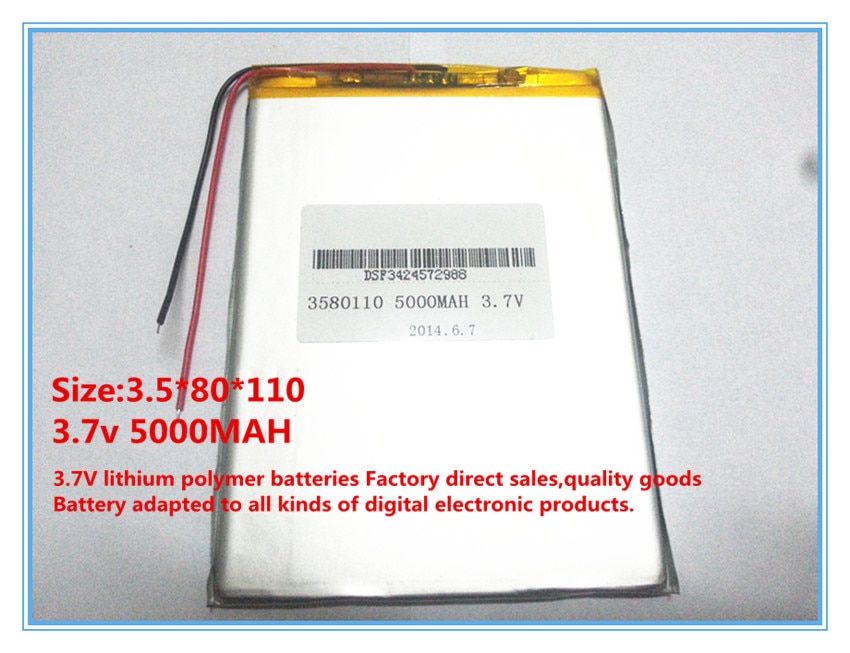 Original Li-ion battery 3.7v tablet 3.7v 5000mah (... – Grandado