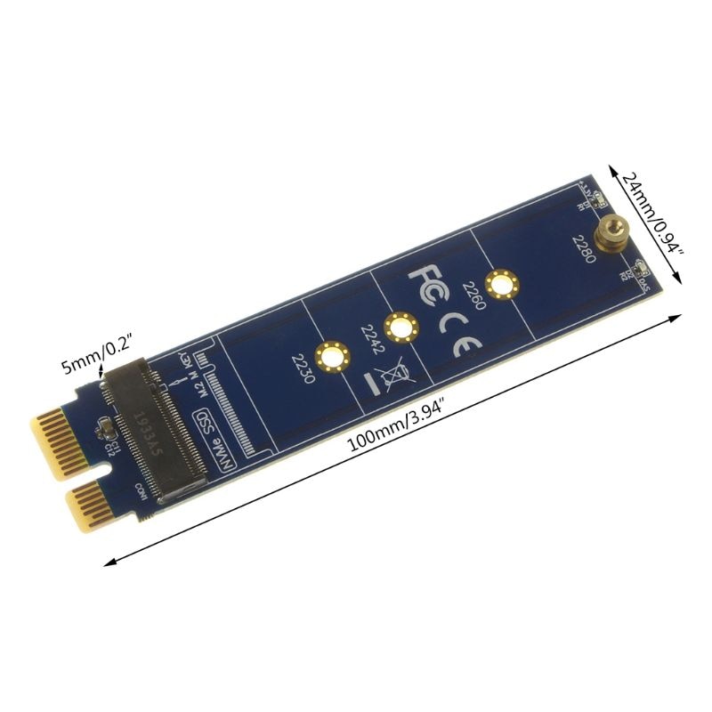 PCIE To M2 Adapter NVMe SSD M2 PCIE X1 Raiser Supp Grandado