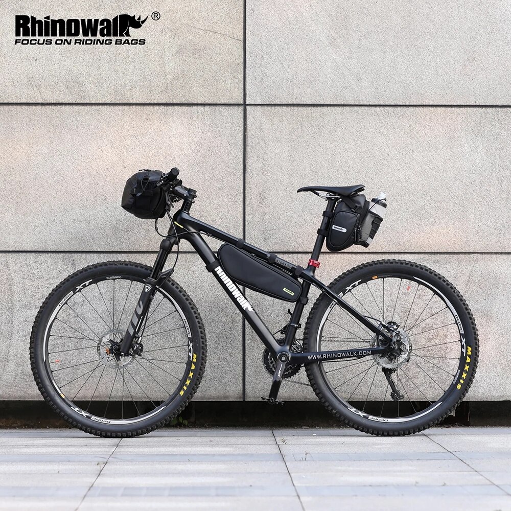 Rhinowalk Bike Saddle Bag With Water Bottle Pocket... – Grandado