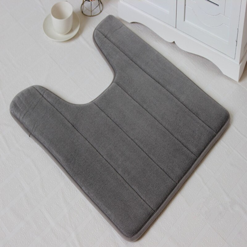 Memory Foam U Shape Toilet Rug Water Absorption Ba... – Vicedeal