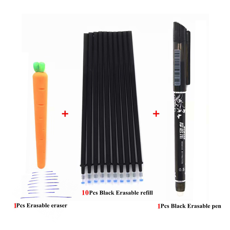 12Pcs/lot Erasable Pen Refill Set 0.5mm Blue/Black... – Vicedeal
