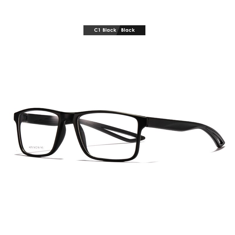 Vierkante TR90 Lenzenvloeistof Frame Student Platt... – Grandado