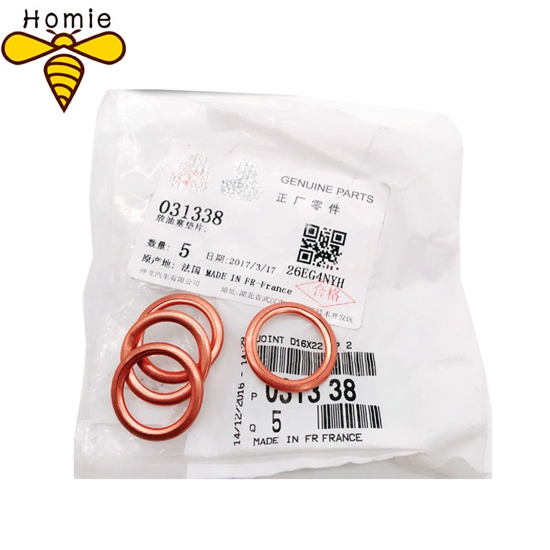 5 Stks/zak E * Ngine Olieaftapplug Moer Pakking 03... – Vicedeal