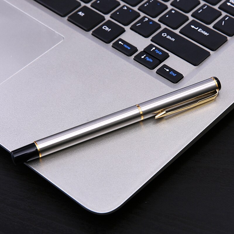 1-Piece Metal Silver Rollerball Pen Fine Point 0.5... – Vicedeal