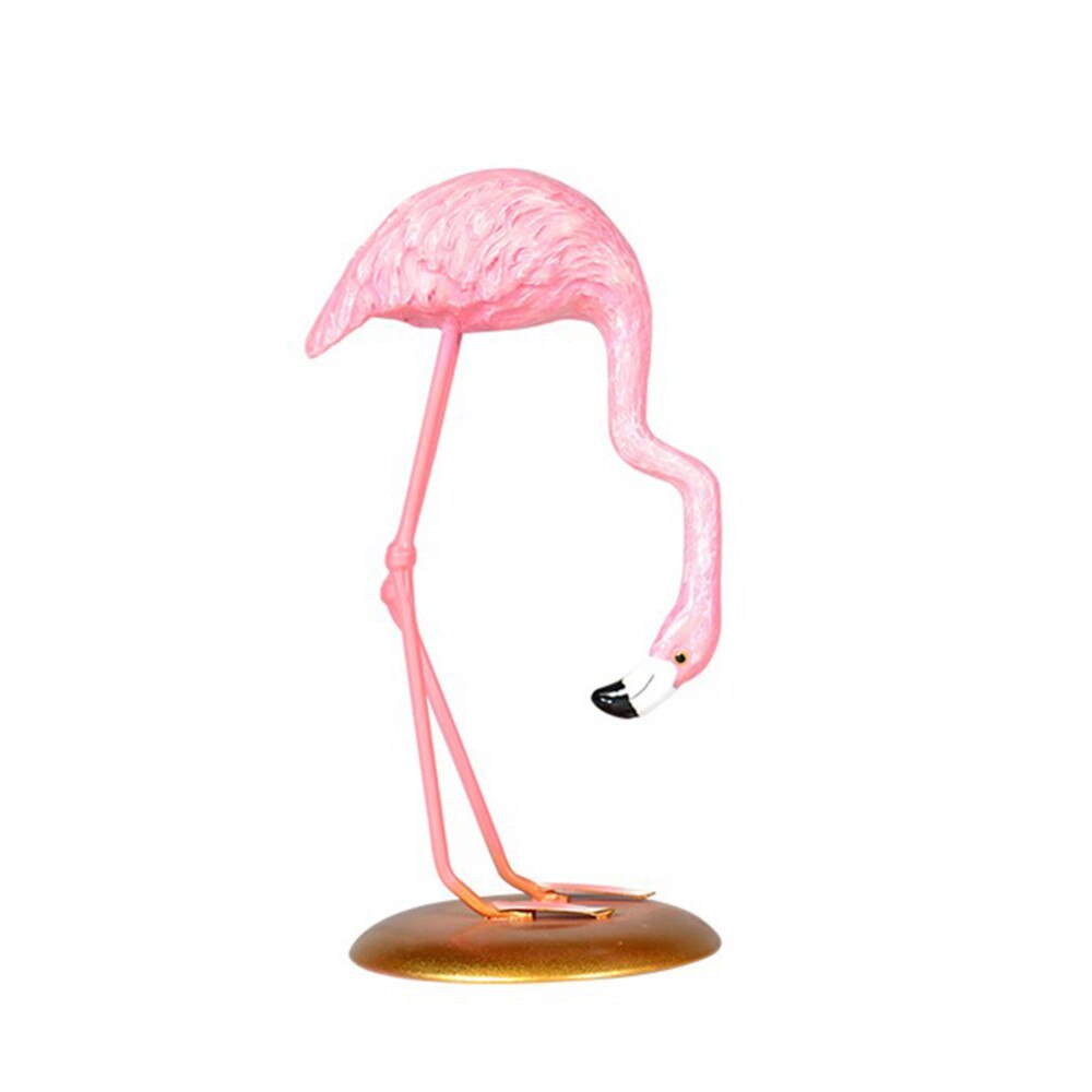 3 stijl Roze Flamingo Leuke Dier Vormige Hars Orna... – Grandado