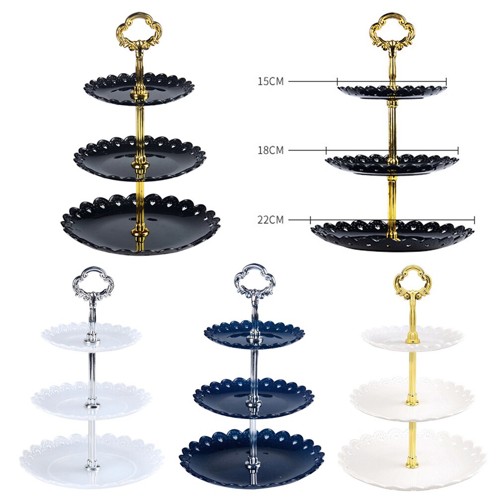 3 Tier Cake Stand Afternoon Tea Tableware Bakeware... – Vicedeal