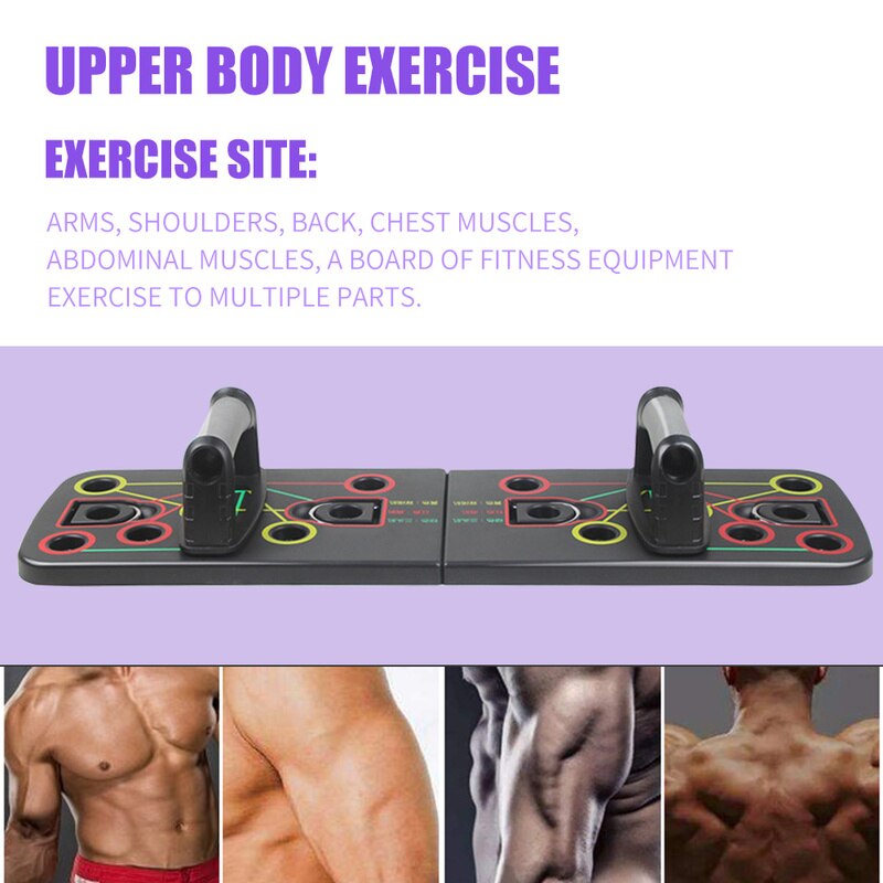 Push Ups Stands Rack Board 9 In 1 System Body Buil... – Grandado