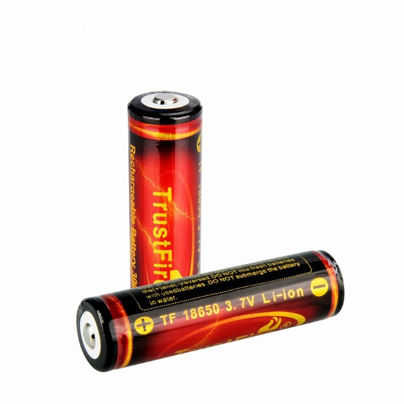 2Pcs Button Top 18650 3000mAh Li-ion 3.7V Recharge... – Grandado