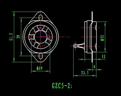 5pcs ceramic tube socket 5 pin tube socket GZC5-21... – Vicedeal