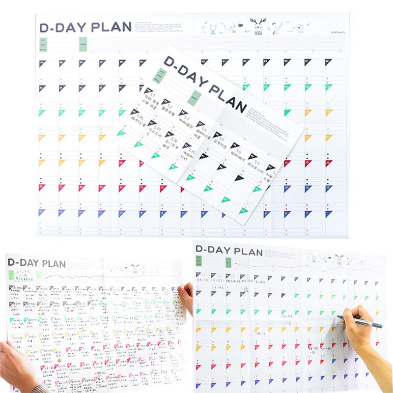 2022 wall calendar year planner daily plan paper w... – Grandado