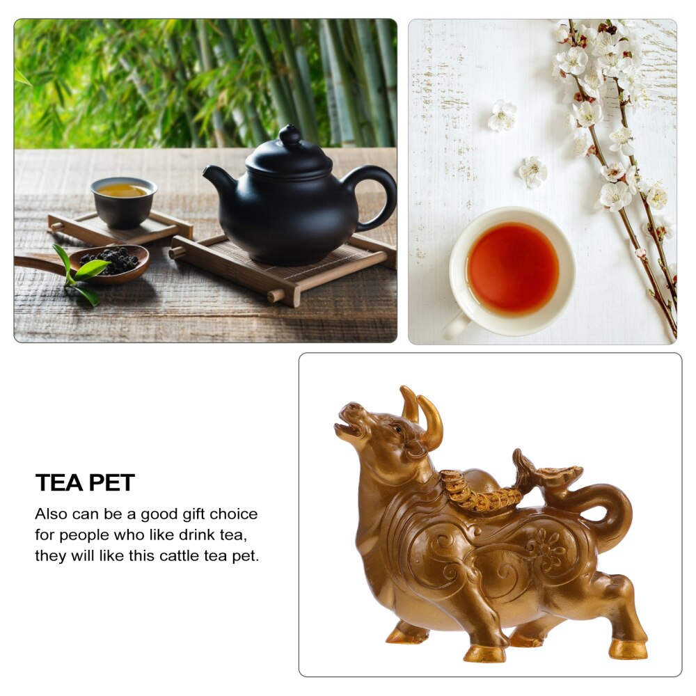 Tea Pet Cattle Adornment Cattle Ornament Ox Sculpt... – Grandado