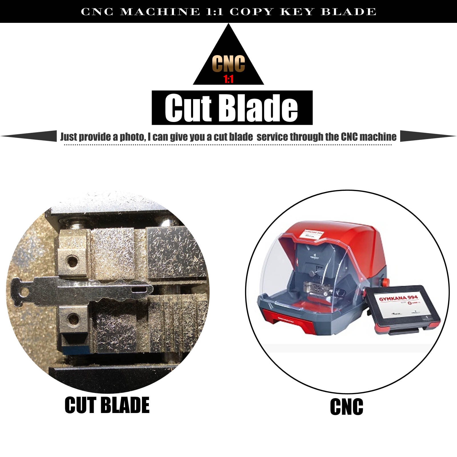 kutery CNC cut blade copy blade cut car key Servic... – Grandado