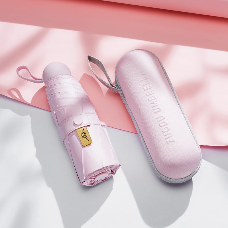 Mini hopfällbar litet paraply paket låda ficka reg... – Grandado