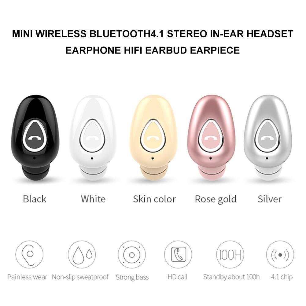 Bluetooth 4.1 Invisible Headset In-Ear Earphone Mi... – Grandado