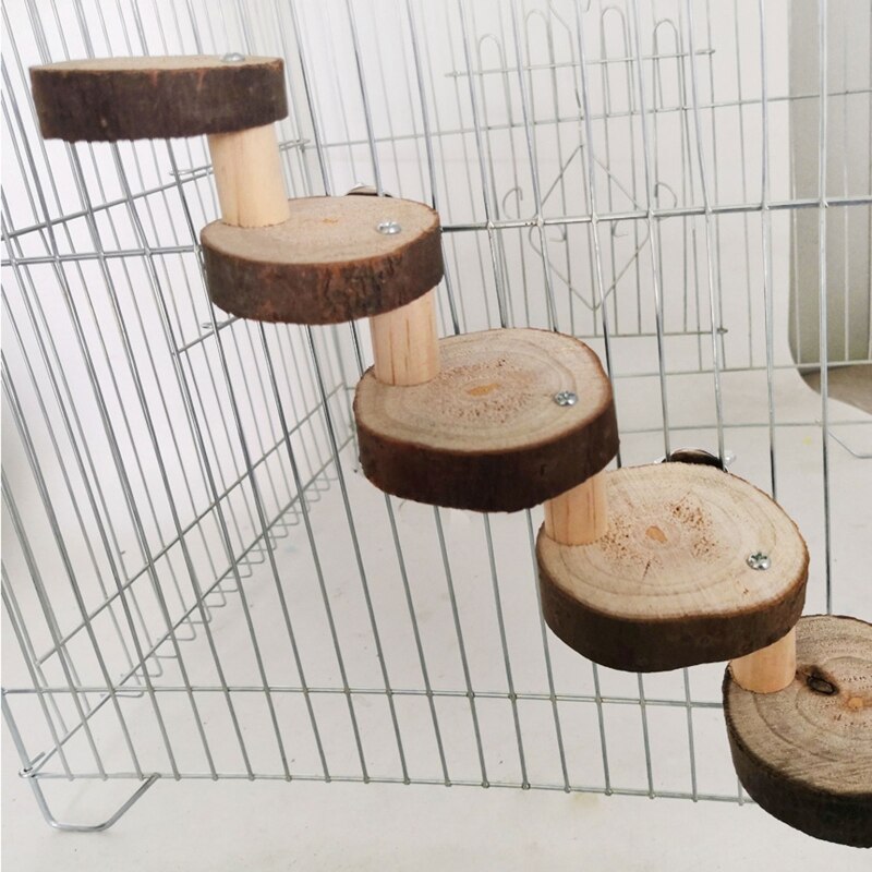 Wooden Parrot Hamster Climbing Ladder Stairs Birds... – Vicedeal