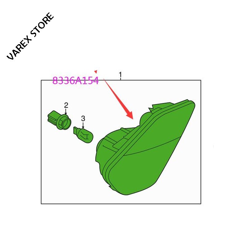 Achterbumper Licht Voor Mitsubishi Outlander Oem: ... – Vicedeal
