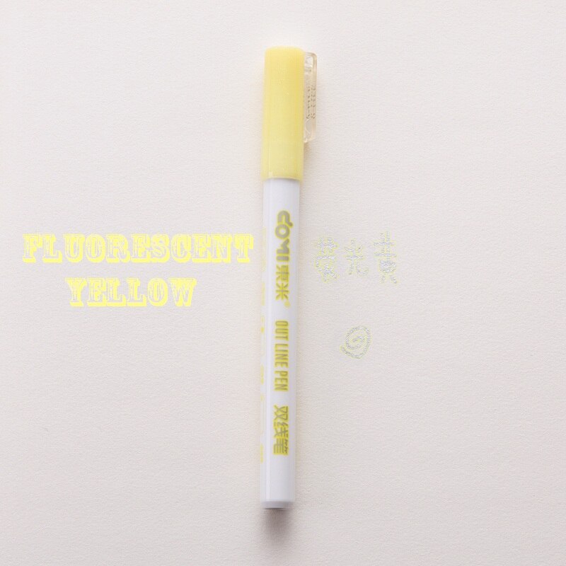 Andstal Double Lines Art Markers Pen DOMI Out Line... – Grandado