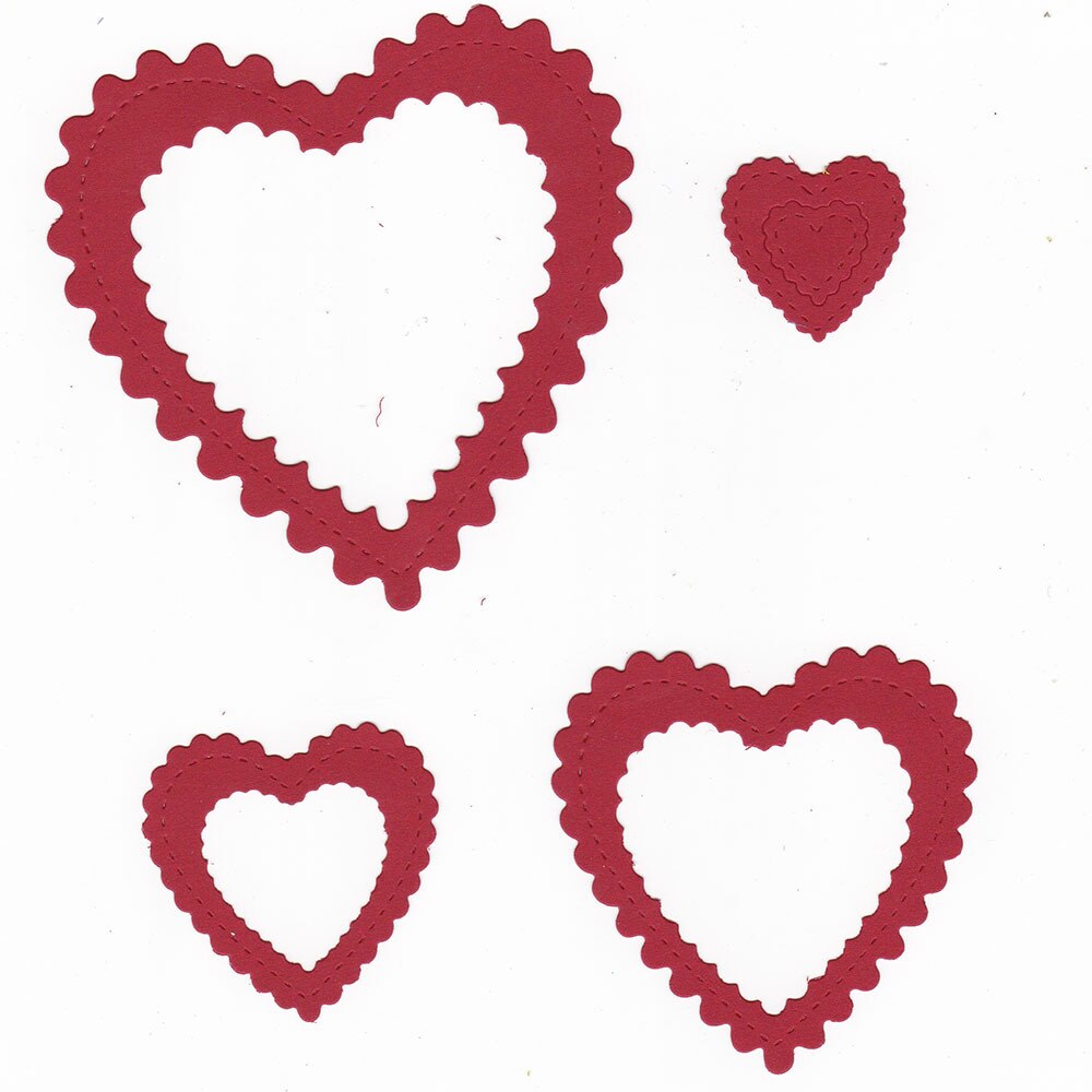 1 Pack Heart Waves Edge Layering Embossing Metal C... – Vicedeal