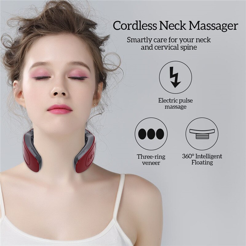 CkeyiN Electric Neck Massager Wireless Pulse Massa... – Vicedeal