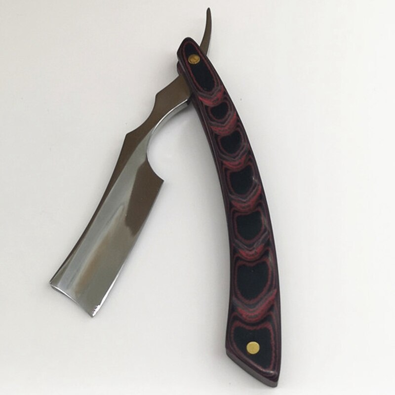 Straight Razor Mens Shaving Razors Black Cover Sol... – Grandado