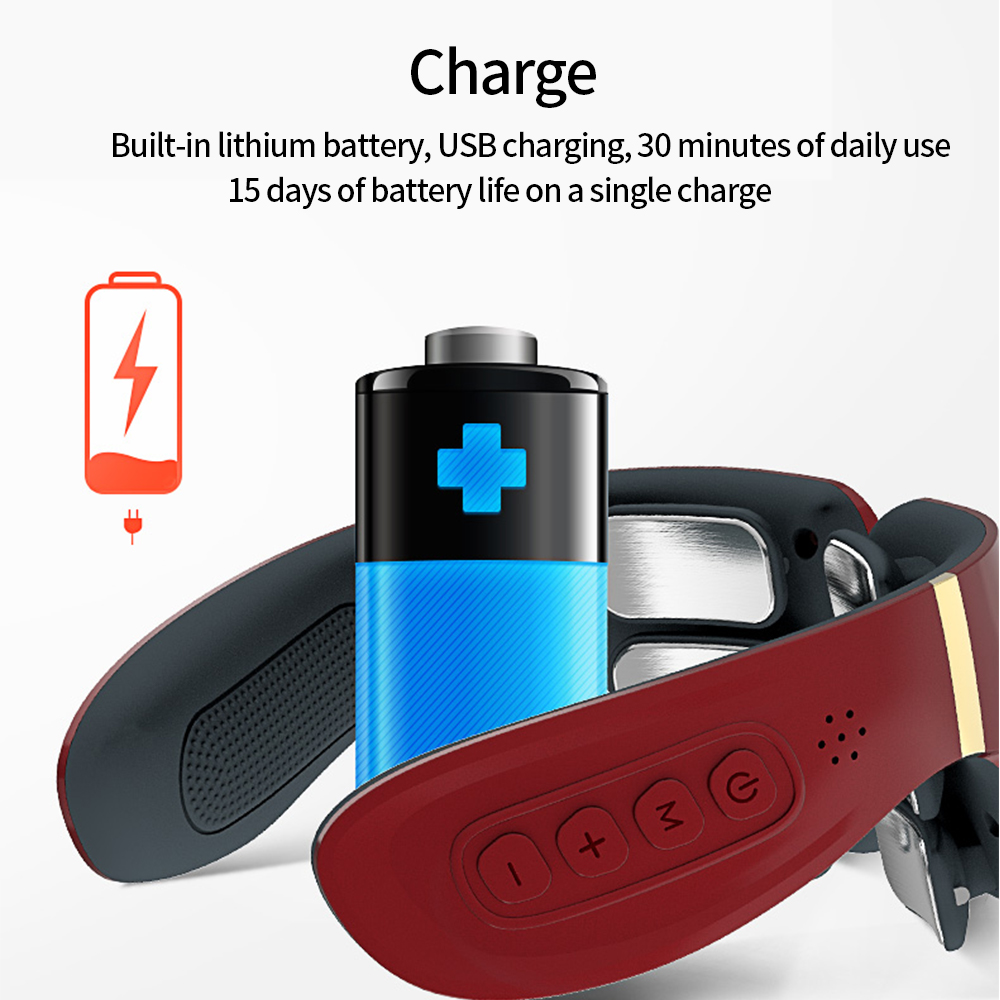 6 Heads Neck Massager Electric Pulse Neck And Back... – Grandado