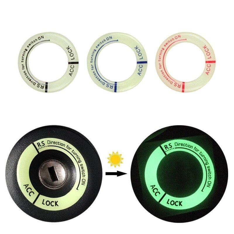 Night Luminous Car Ignition Key Ring Stickers for ... – Grandado