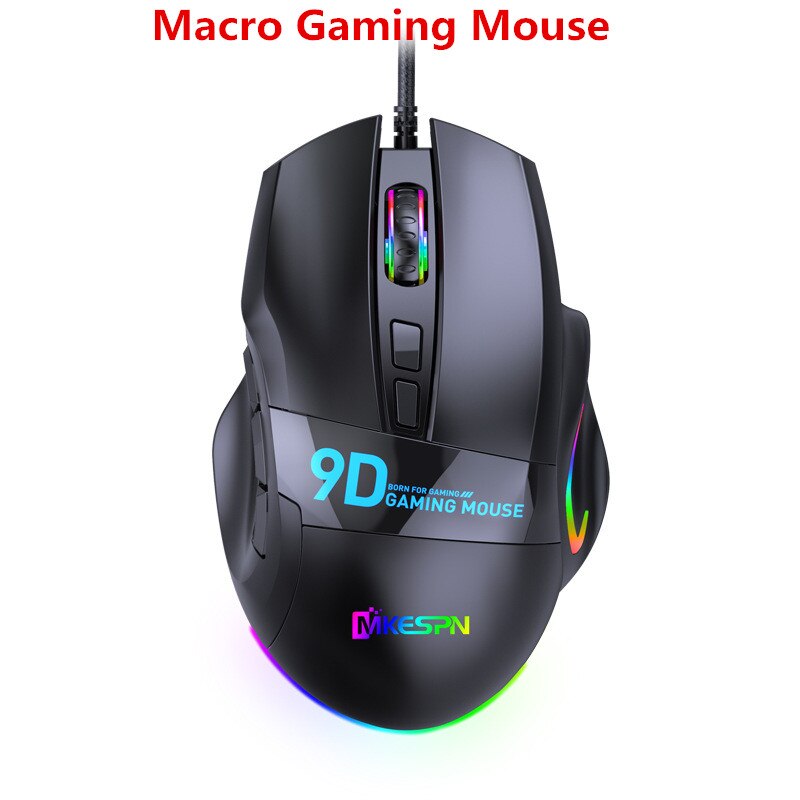 12000DPI Wired Gaming Mouse Full Speed Macro-progr... – Grandado